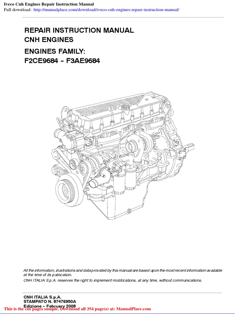 CNH Iveco Engine Repair Manual | PDF | Electrical Connector ...