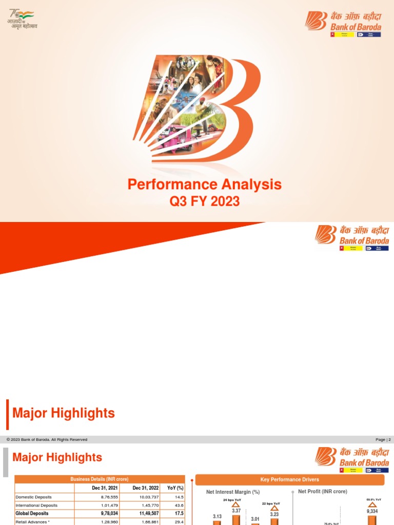 BANKBARODA - Investor Presentation - 03-Feb-23 - Tickertape | PDF ...