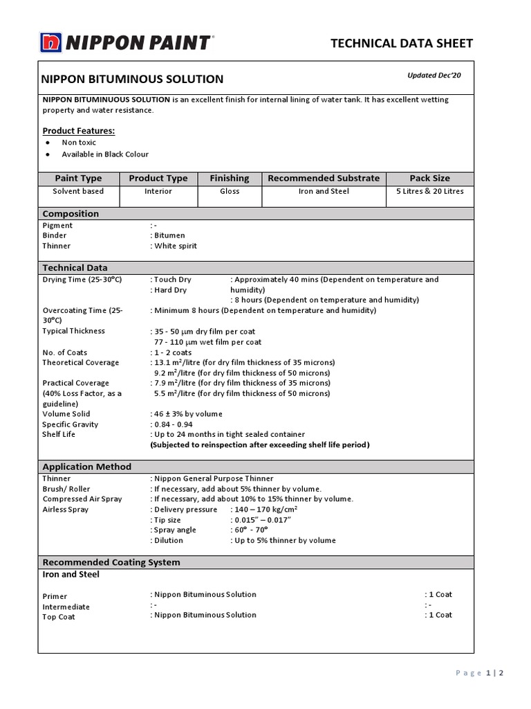 Bituminous Solution | PDF | Paint | Asphalt
