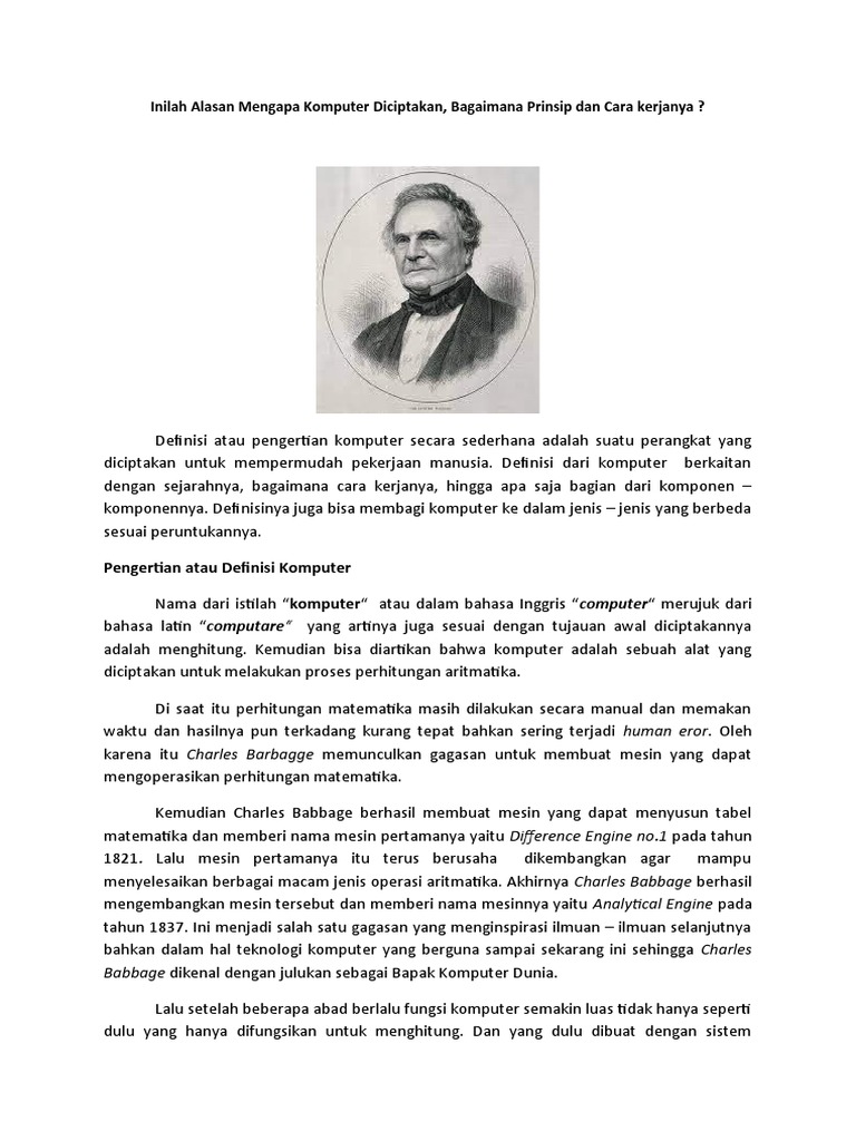 Inilah Alasan Mengapa Komputer Diciptakan, Sebenarnya Apakah Definisi ...