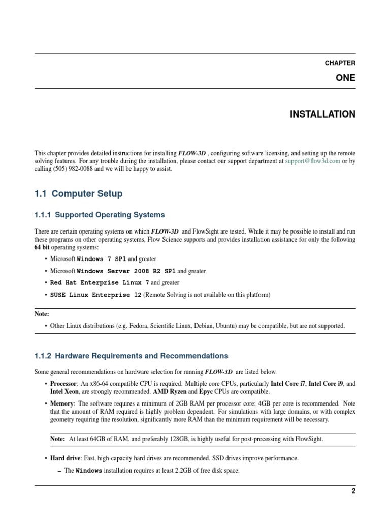 FLOW-3D HYDRO Installation Instructions | PDF | Command Line Interface ...