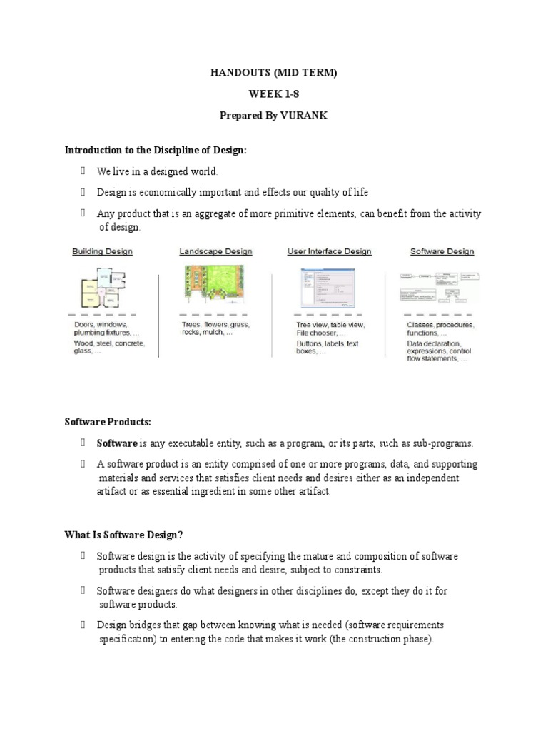 CS603 Handouts (MID TERM) | PDF | Software Testing | Unified Modeling ... CS603 Handouts (MID TERM) | PDF | Software Testing | Unified Modeling ...