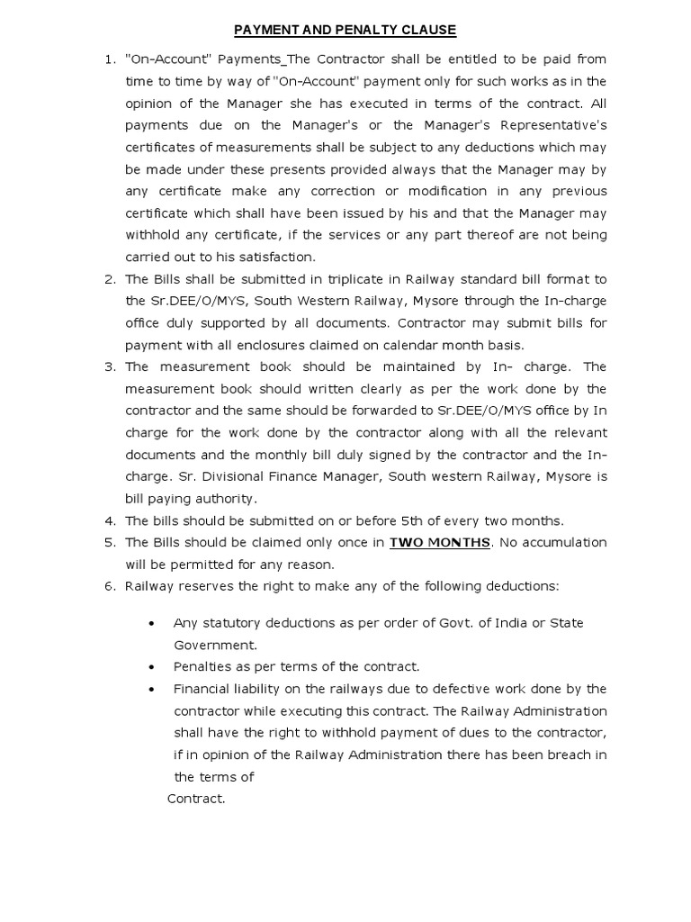 Contractor Payment and Penalty Guide | PDF | Business | Economies