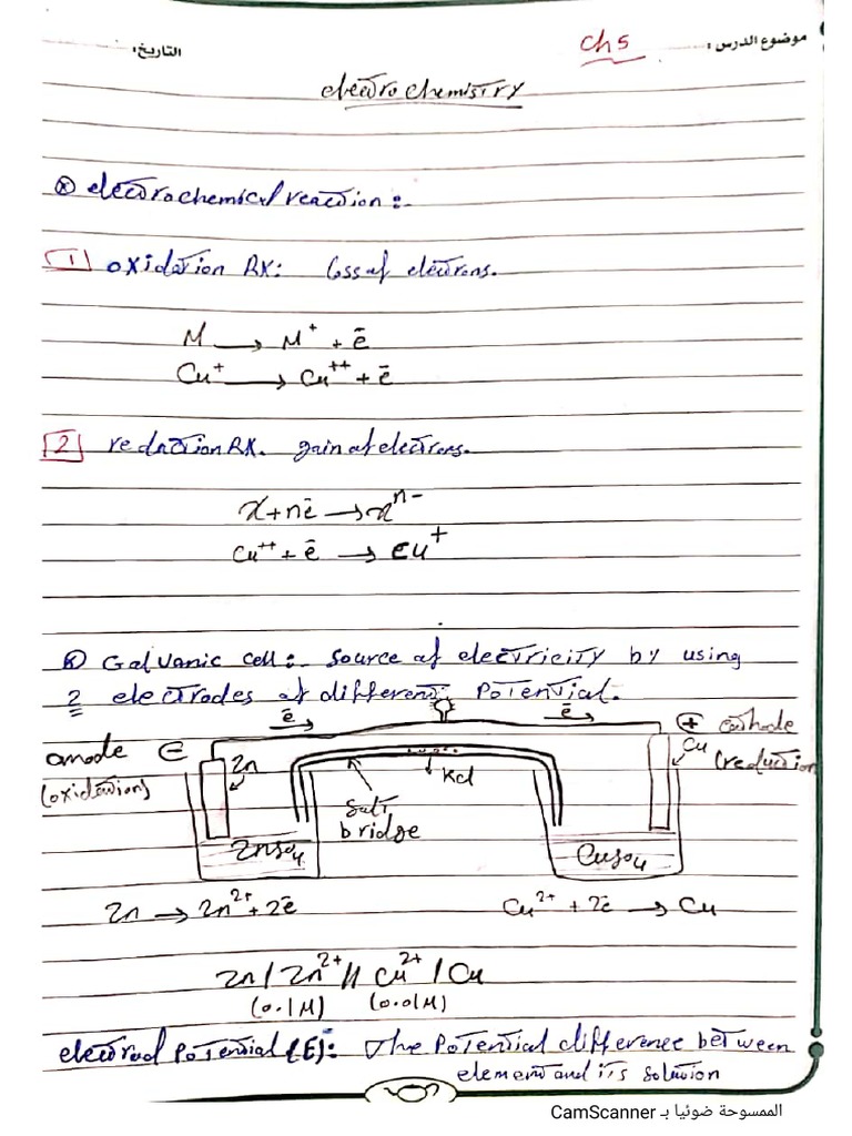 ch5 Electrochemistry | PDF