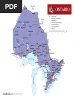 Ontario Regions Map Overview | PDF | Ontario | Politics Of Canada