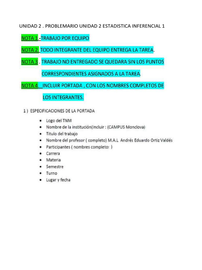 Problemario U2 Estadistica-1 | PDF | Intervalo de confianza | Desviación Estándar