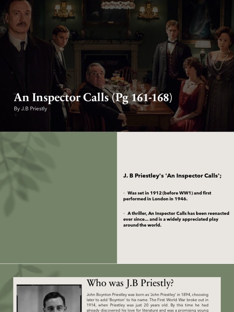 7) An Inspector Calls Intro, Pg161 - 168 | PDF | Social Science