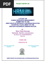 Human Resource Management Project Report | PDF | Human Resource ...