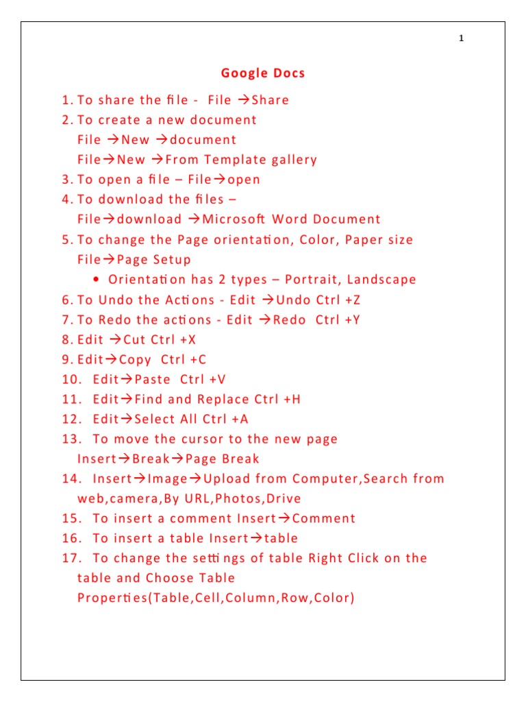 Google Docs-1 | PDF
