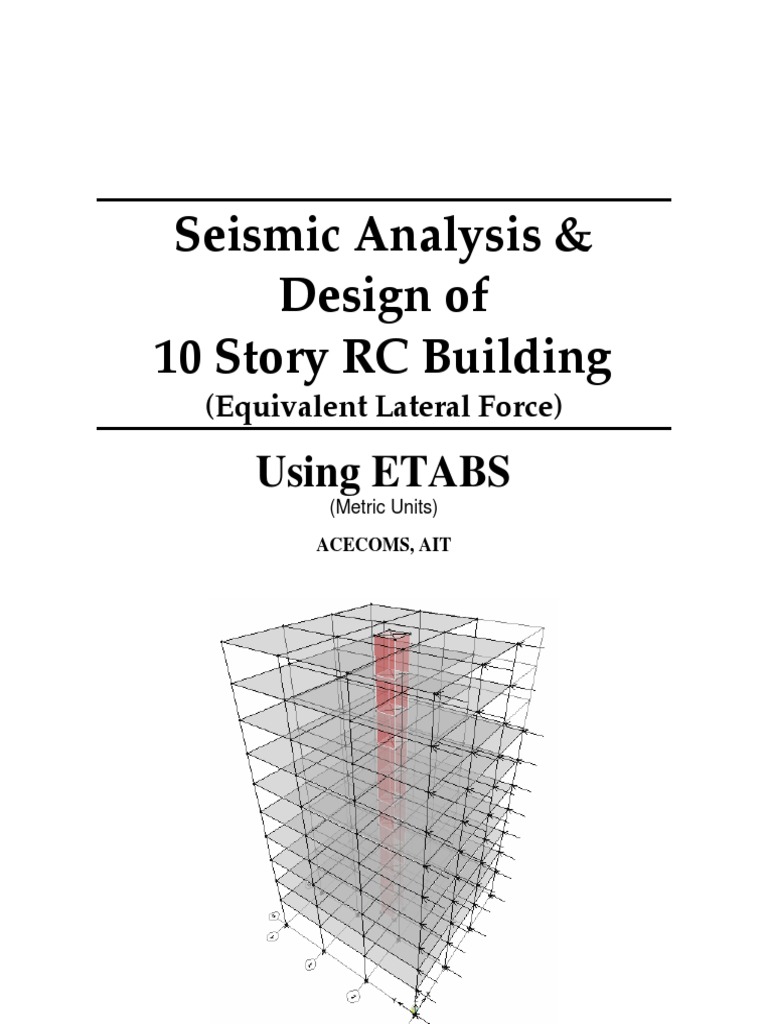 ETABS-Example-RC Building Seismic Load - Equivalent | PDF | Beam (Structure) | Structural ...