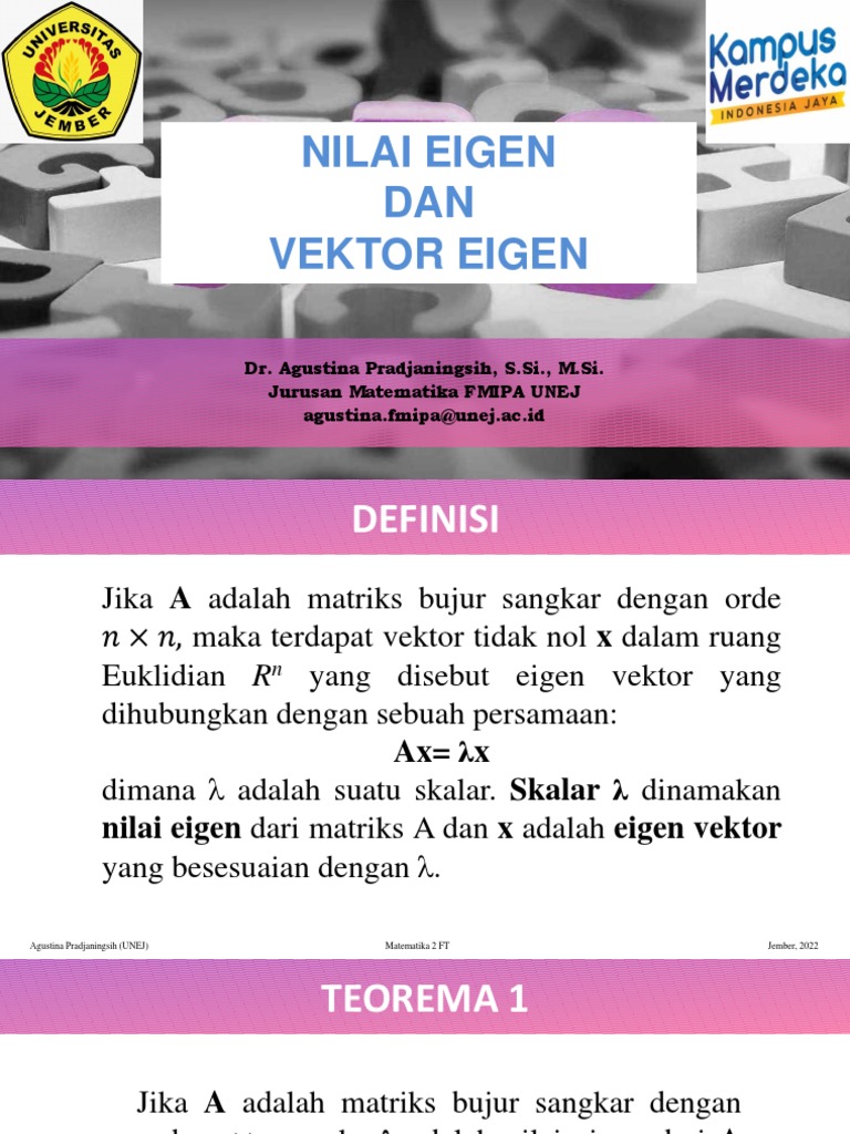 14b Nilai Eigen Dan Vektor Eigen | PDF