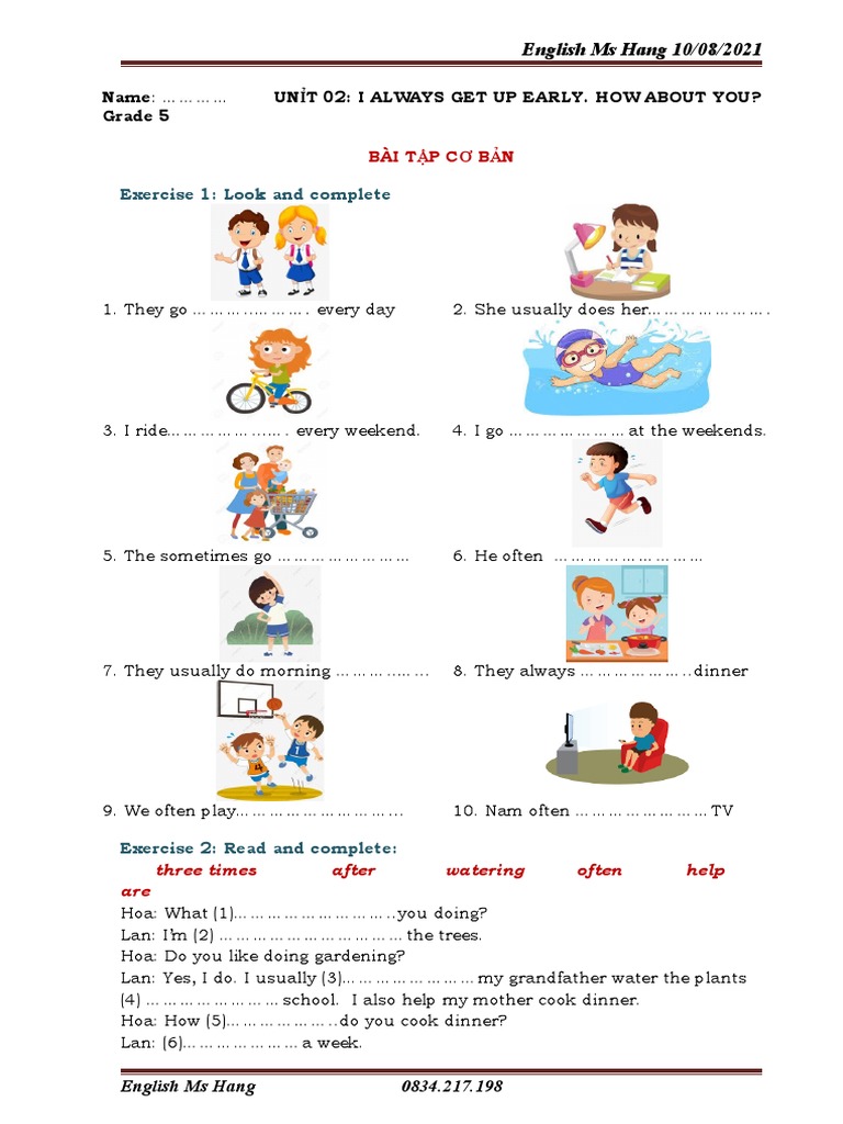 Grade 5. Unit 2 | PDF