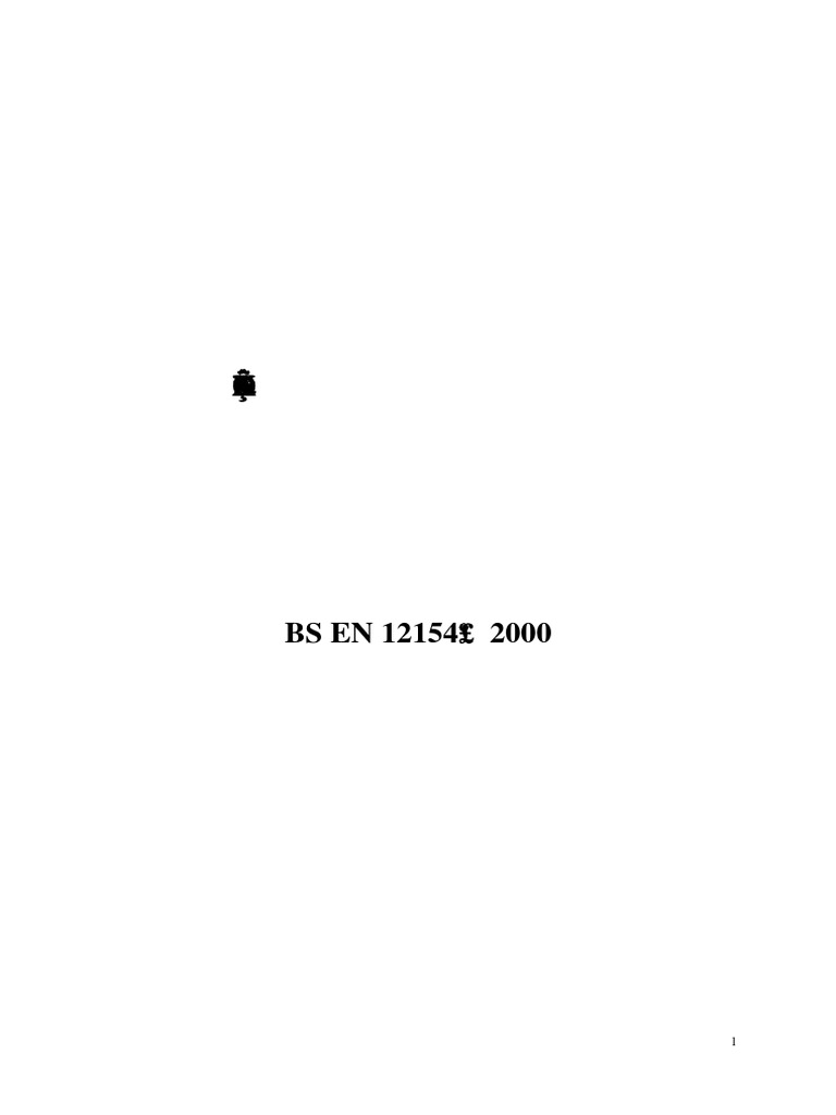 BS en 12154-2000 | PDF