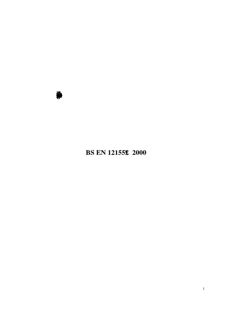 BS en 12155-2000 | PDF