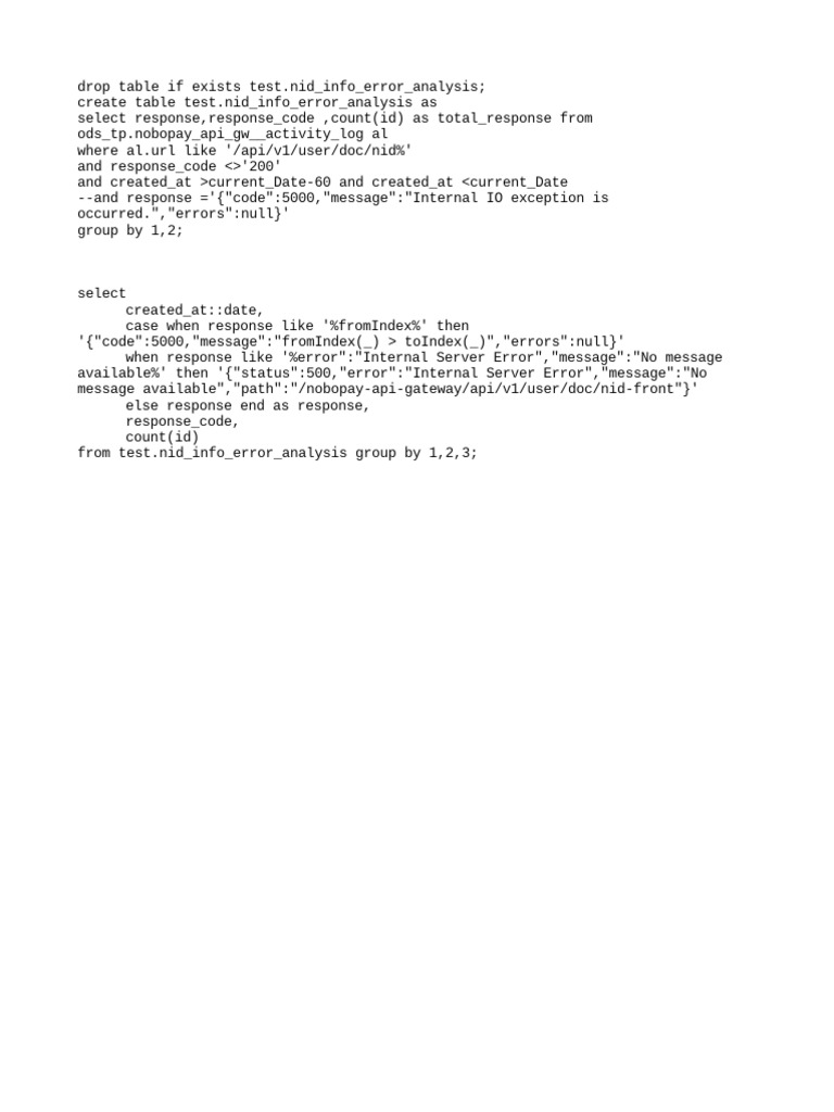 Error Analysis | PDF
