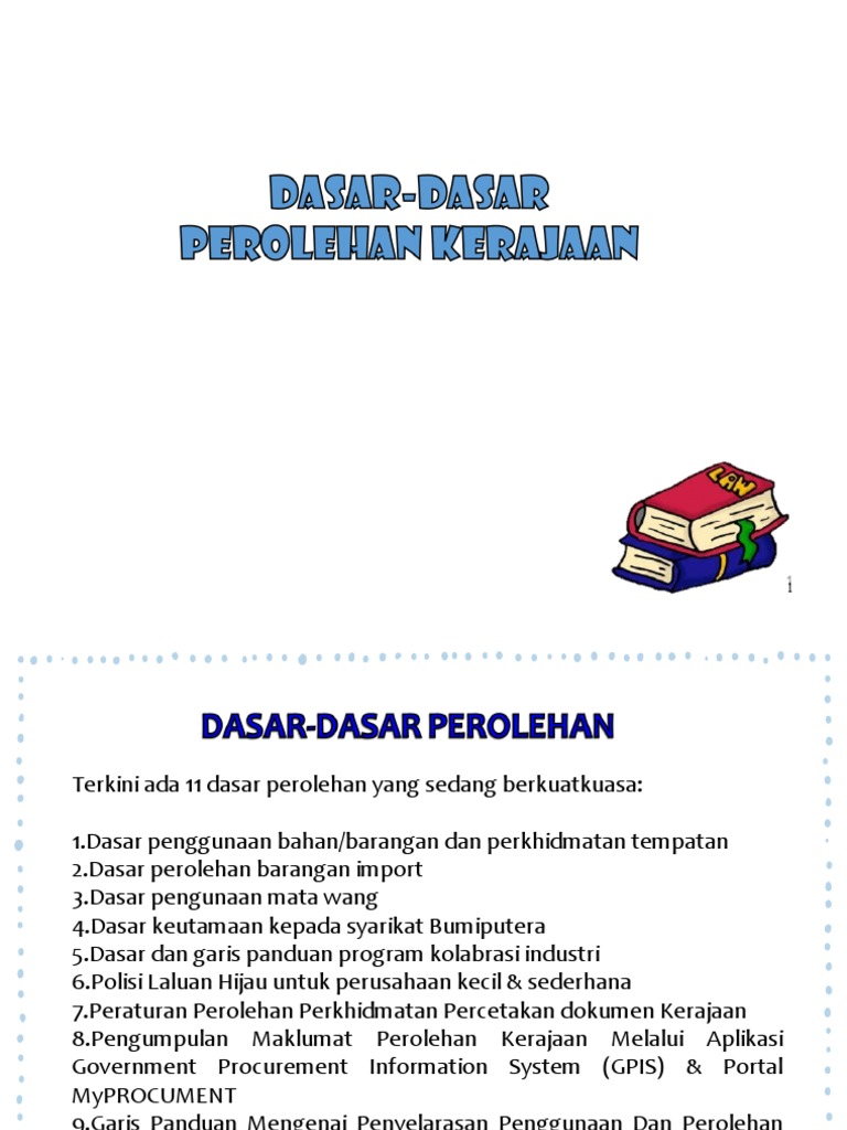 Dasar Perolehan Kerajaan | PDF