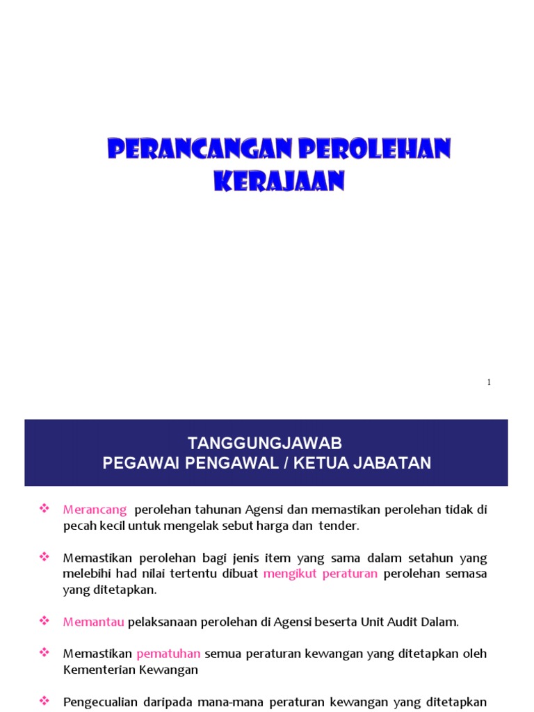 Perancangan Perolehan | PDF
