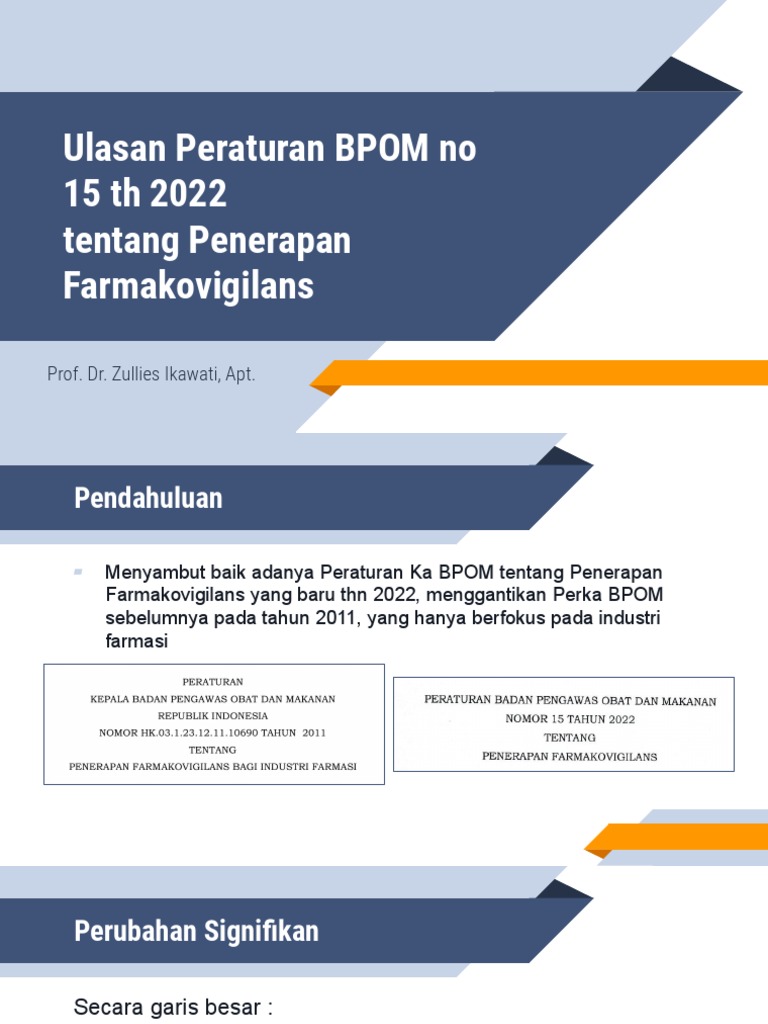 Ulasan Peraturan BPOM No 15 TH 2022 | PDF