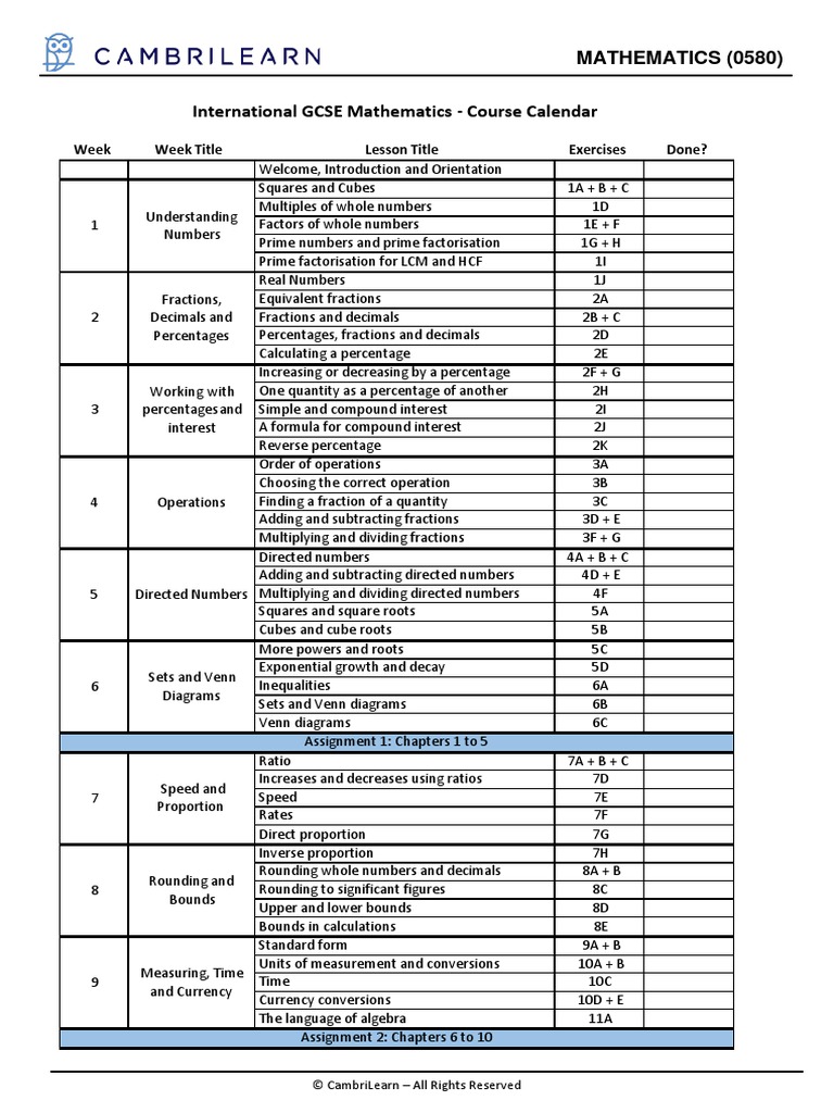 Course Calendar Maths | Download Free PDF | Trigonometric Functions ...