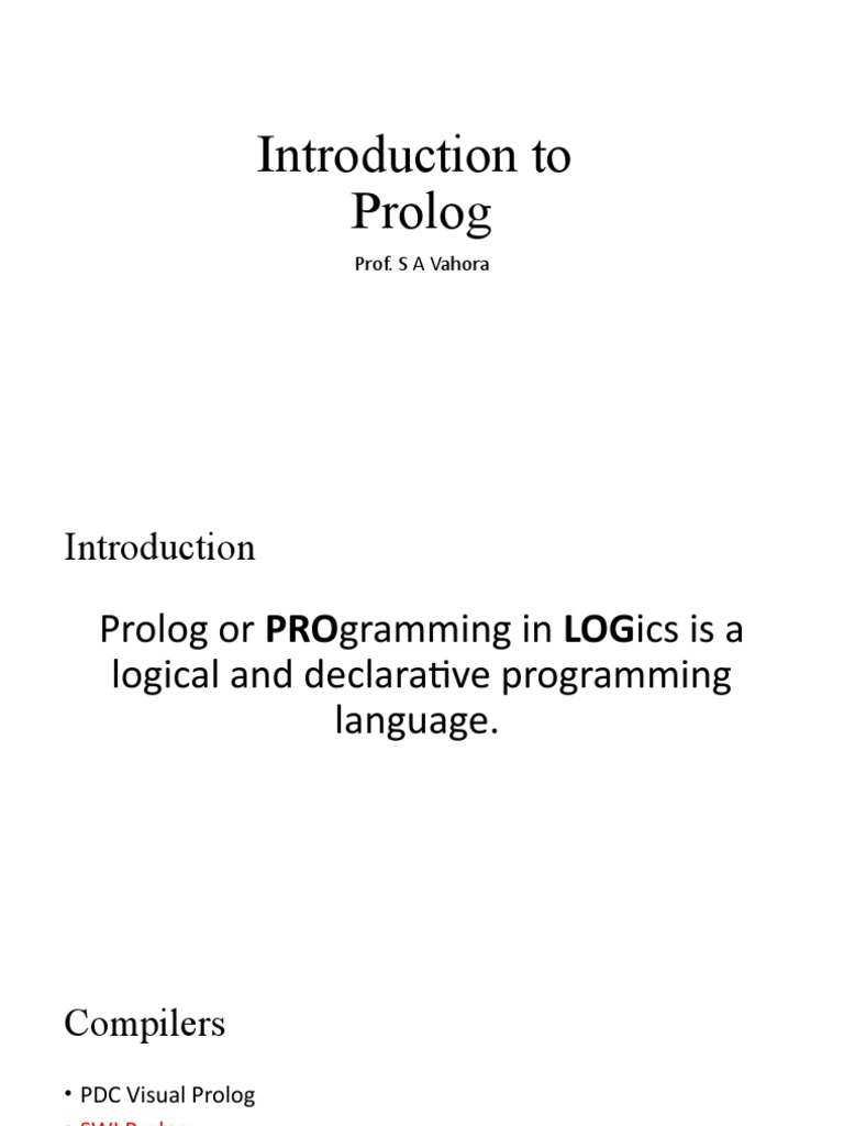 Prolog Sav 2023 | PDF | Computer Program | Programming Prolog Sav 2023 | PDF | Computer Program | Programming