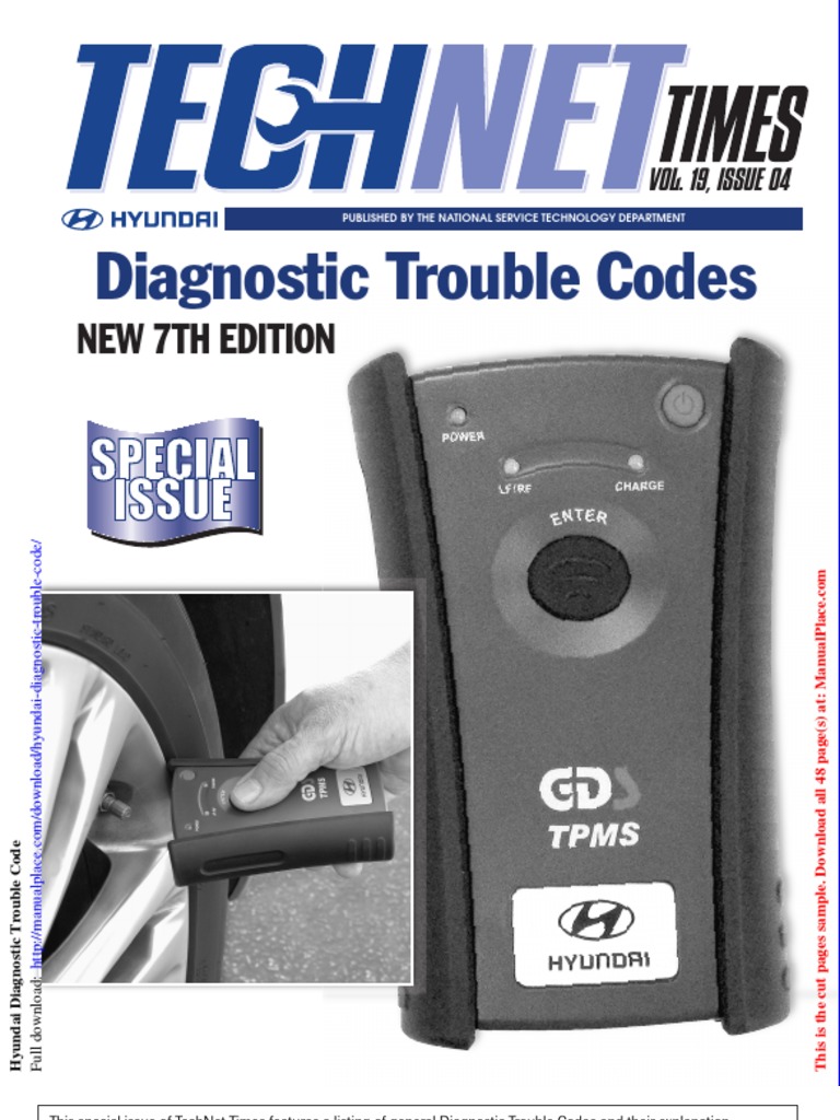 Hyundai Diagnostic Trouble Code | PDF | Fuel Injection | Internal ...