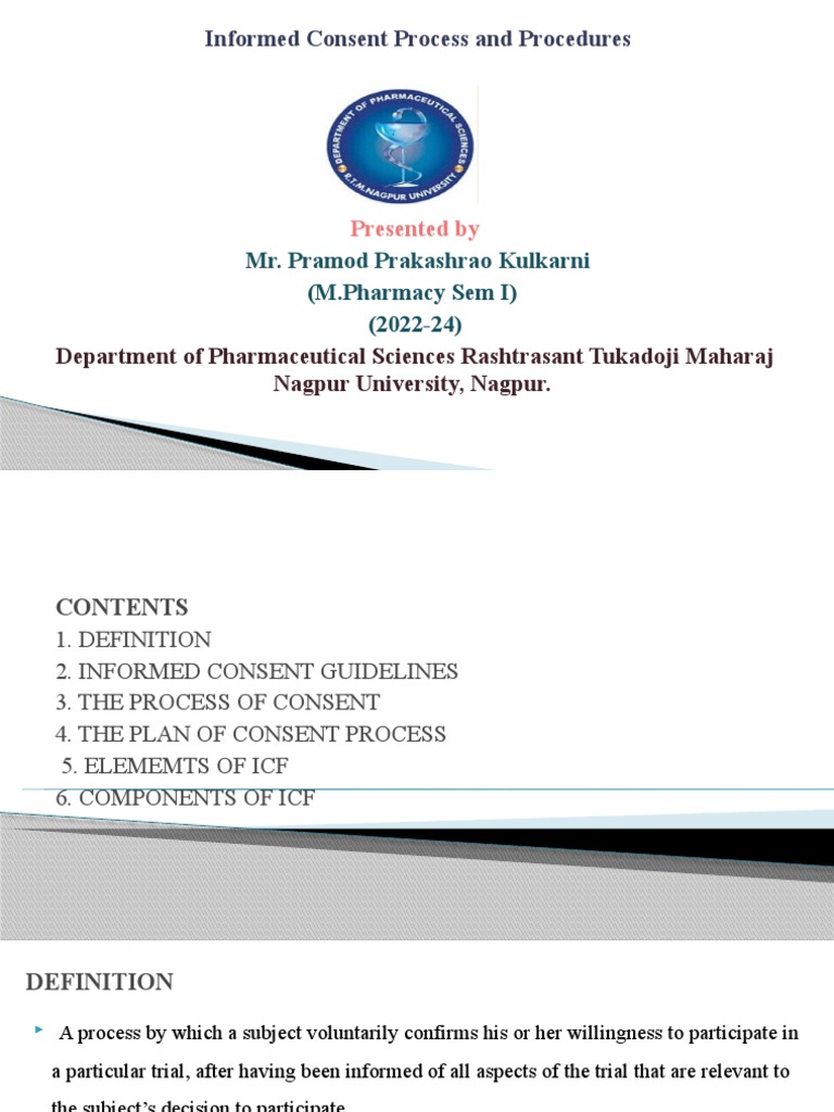 Informed Consent Process | PDF | Informed Consent | Health Sciences