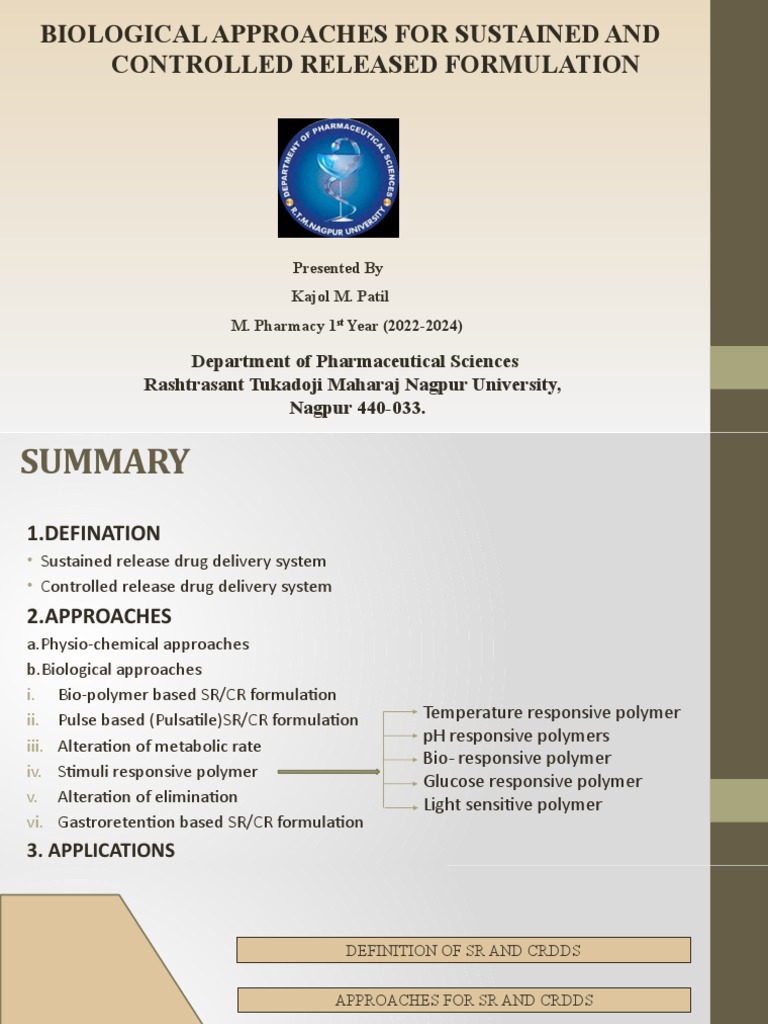 Biological Approaches For SR 0CR) | PDF