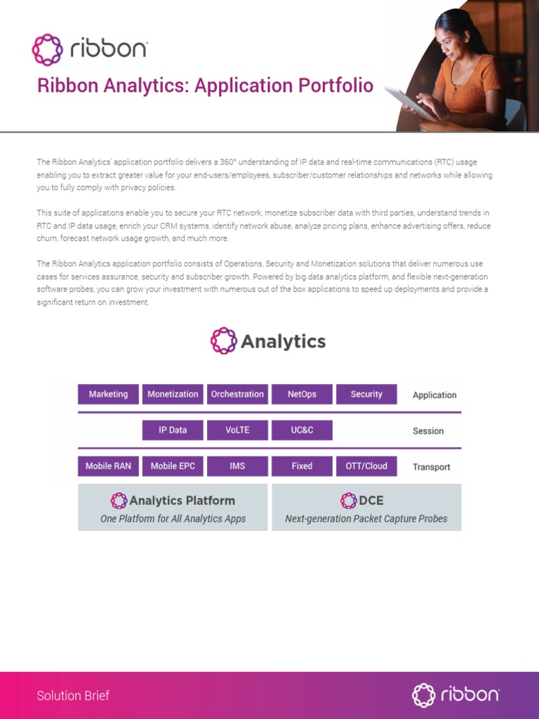 SB Ribbon Analytics Application Portfolio | PDF | Analytics | Computer ...