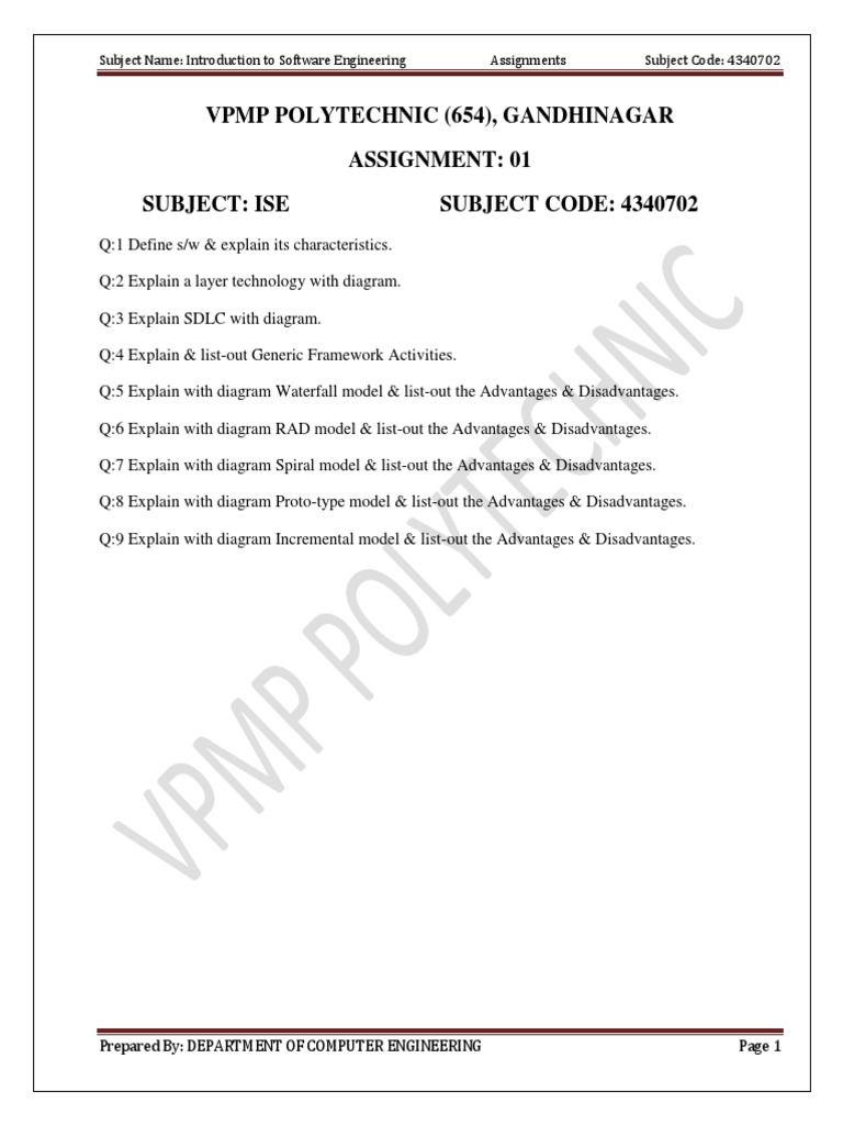 Ise Assignments | PDF | Software Development Process | Software Testing Ise Assignments | PDF | Software Development Process | Software Testing