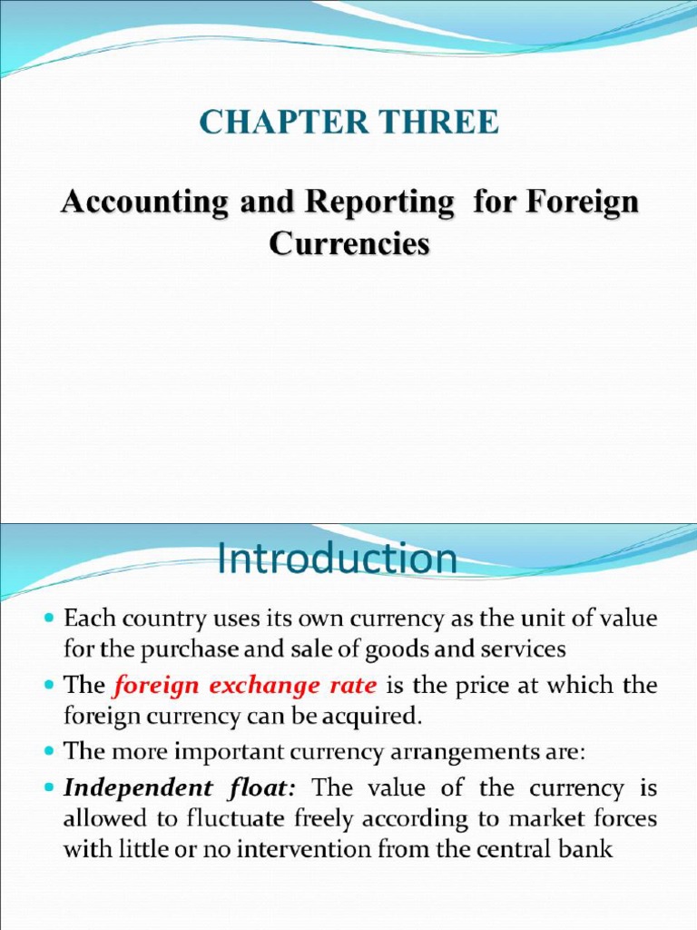 CH 3 - Accounting and Reporting For Foreign Currencies | PDF