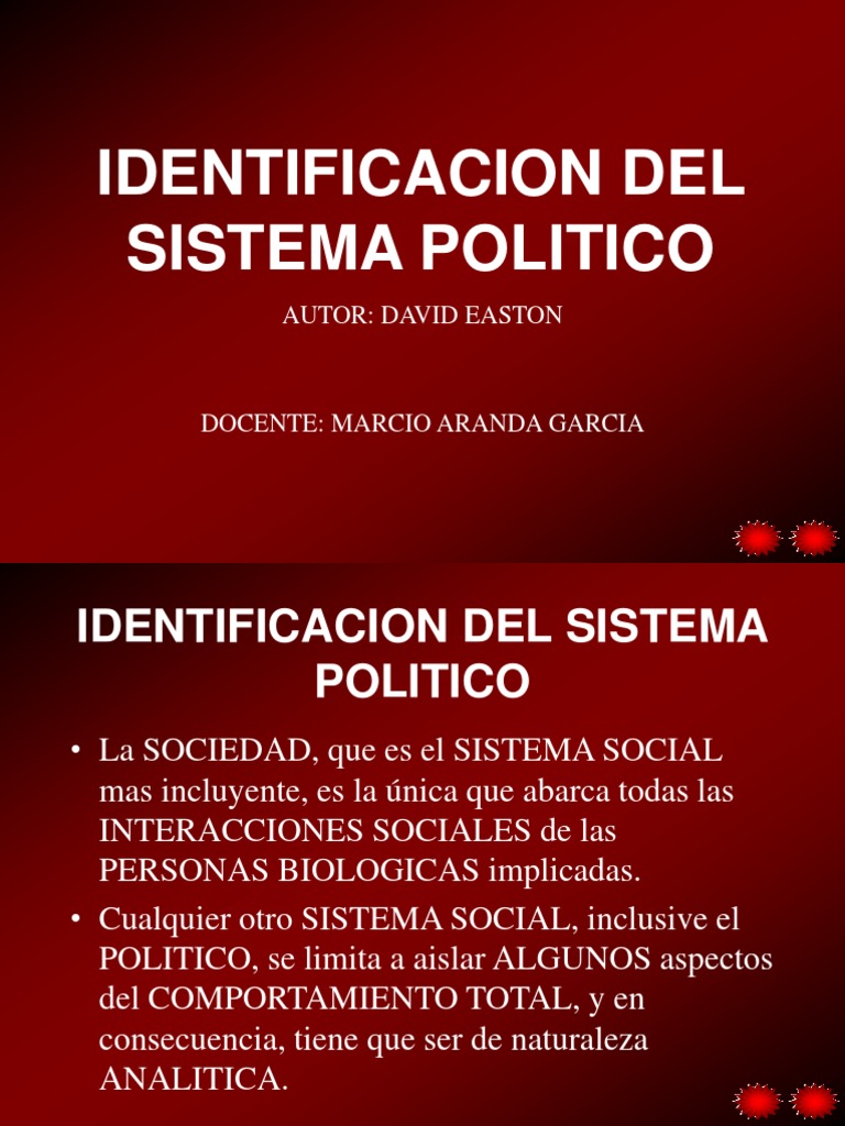 Identificacion Del Sistema Politico - David Easton | PDF Identificacion Del Sistema Politico - David Easton | PDF