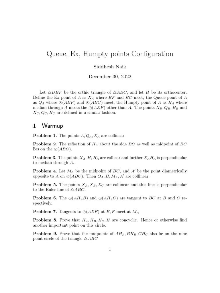 Queue, Ex and Humpty Points Configuration | PDF