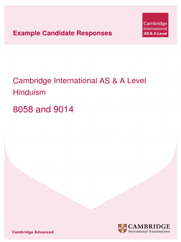8058 Example Candidate Responses | PDF | Brahman | Vedas
