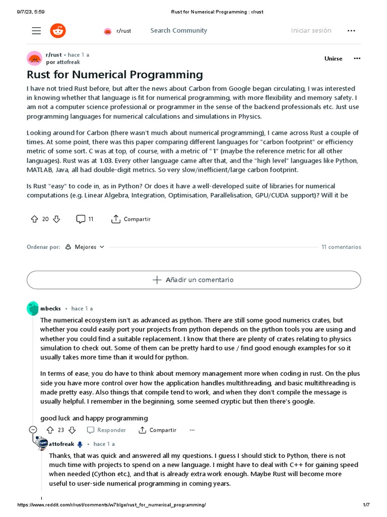 Rust For Numerical Programming - R - Rust | PDF | Computer Programming ...