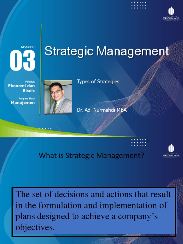 Strategic Management: Types of Strategies | PDF | Strategic Management ...