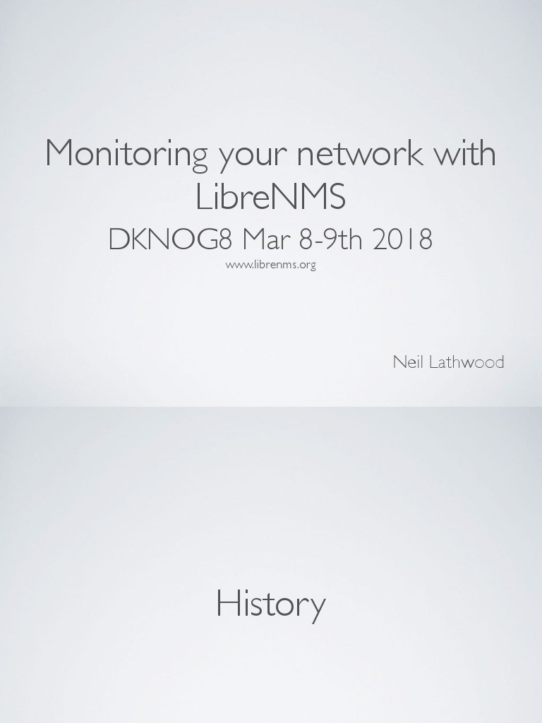 Monitoring With Librenms | PDF | Software | Computer Networking