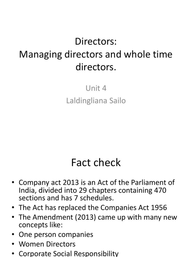 Director Types of Directors | PDF | Board Of Directors | Justice
