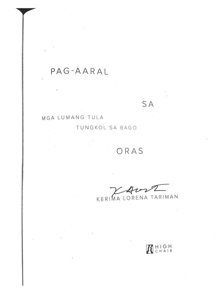 Pag-Aaral Sa Oras Ni Kerima Tariman-1 | PDF