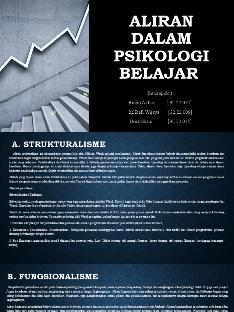 Aliran Dalam Psikologi Belajar | PDF