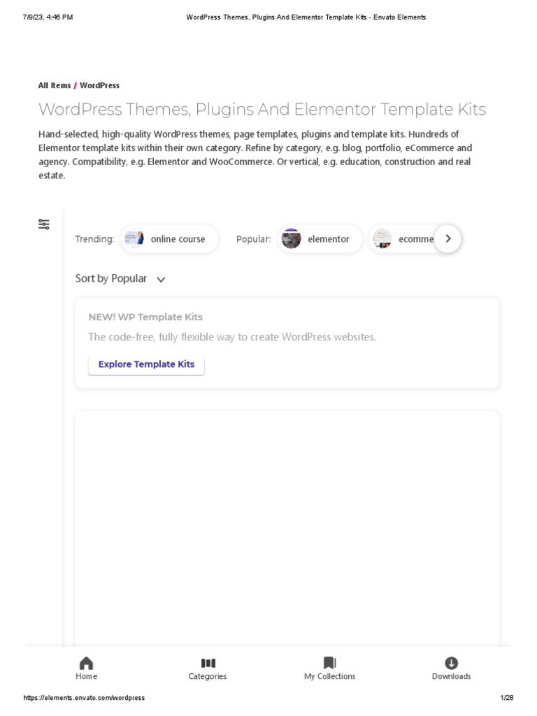 WordPress Themes, Plugins and Elementor Template Kits - Envato Elements | PDF