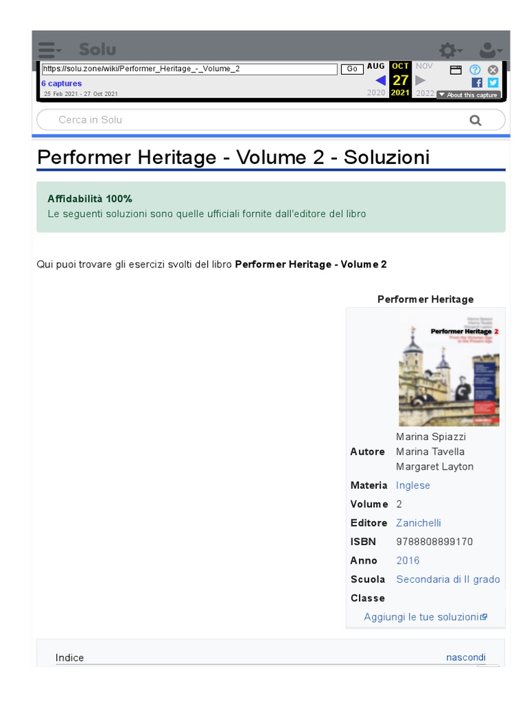 Performer Heritage 2 - Soluzze | PDF