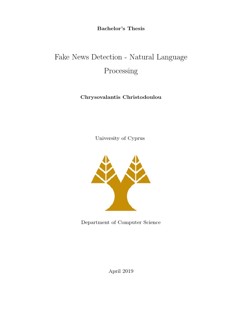 Fake News Detection Natural Language Processing | PDF | Parsing ...