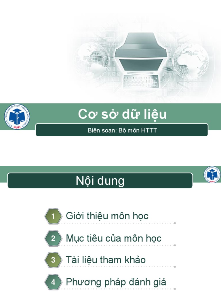 Slide Bai Giang Co So Du Lieu | PDF