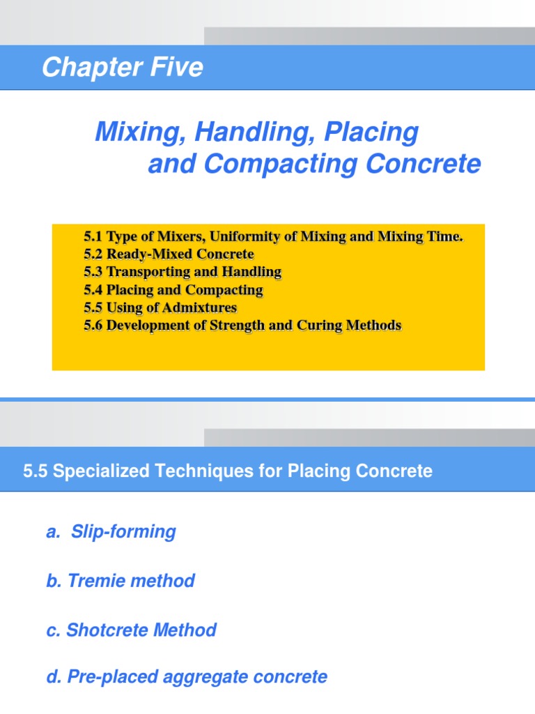 CH5 - Part3 | PDF | Concrete | Mortar (Masonry)