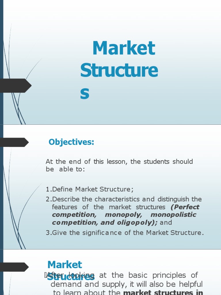 Week 006 Market Structures | PDF Week 006 Market Structures | PDF
