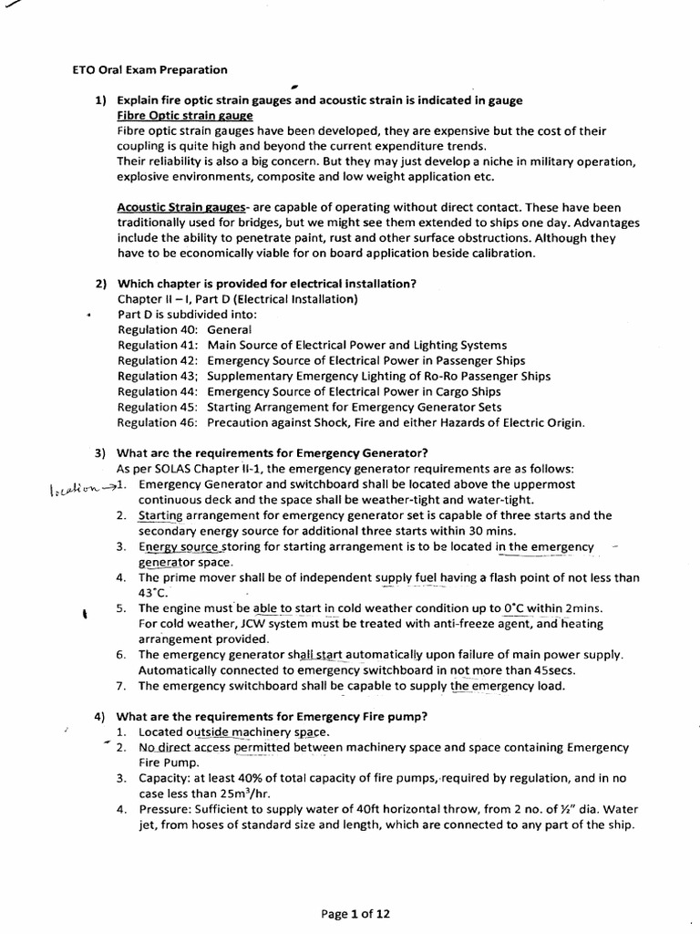 Oral Exam For Marpol and EK | PDF