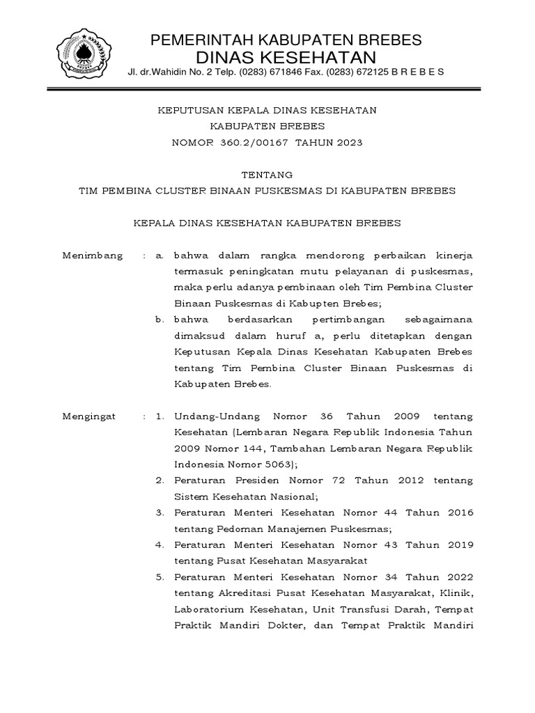 SK Kadinkes TPCB 2023 | PDF SK Kadinkes TPCB 2023 | PDF