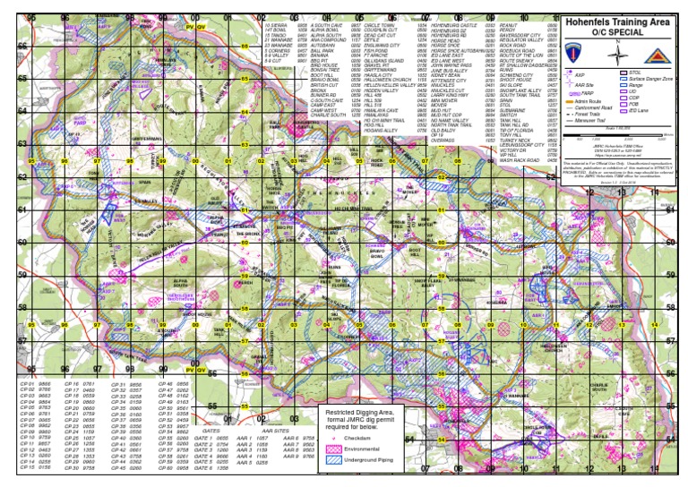 2018 New OC Special Map With Admin Routes and No Dig Areas | PDF