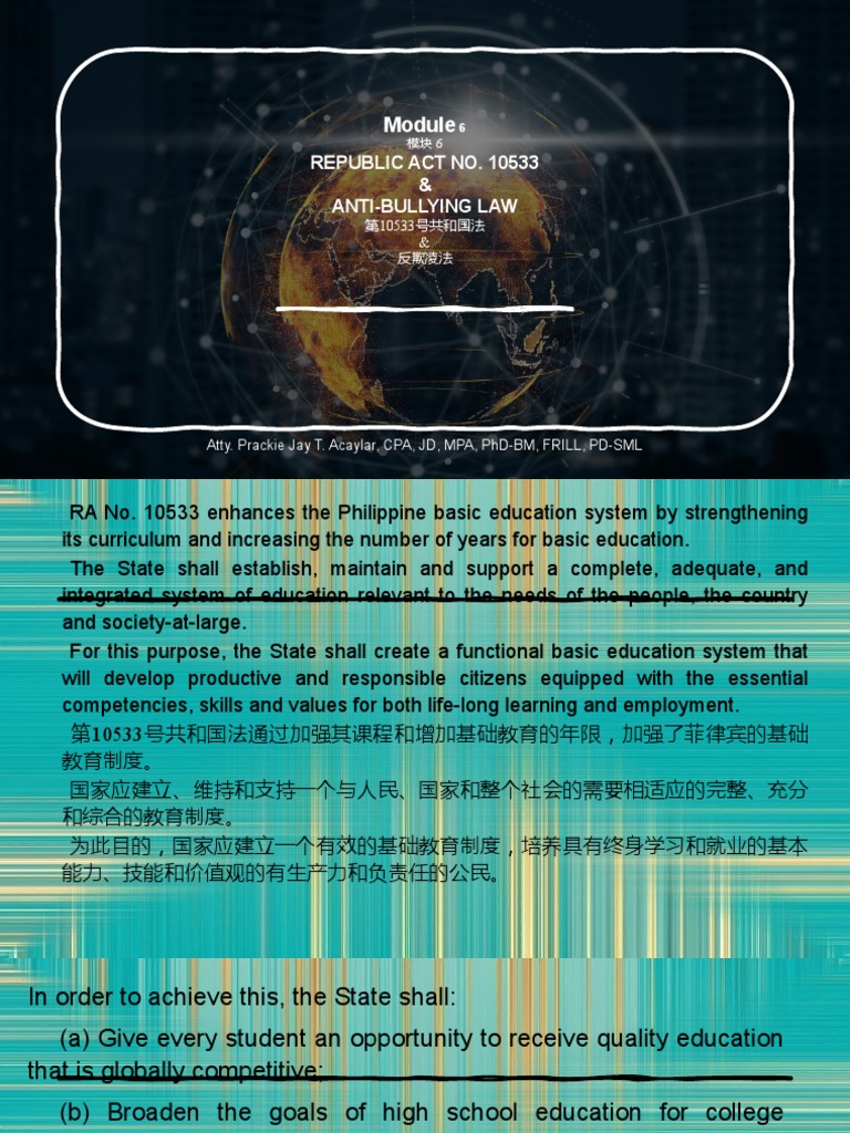 Module 6 Powerpoint | PDF | Cyberbullying | Bullying