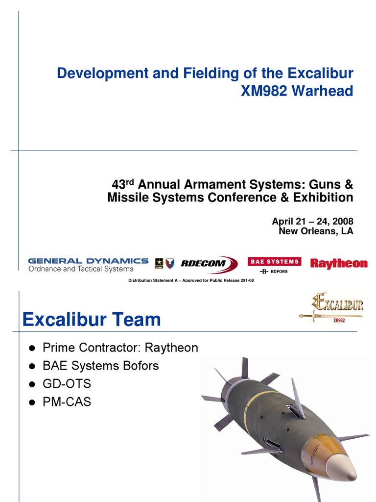 Excalibur XM982 Warhead Overview | PDF | Artillery | Firearms